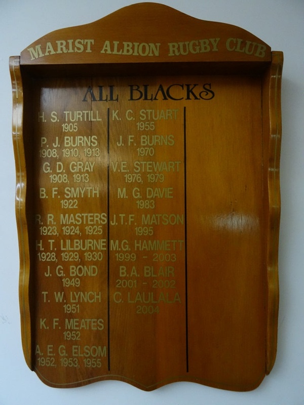 Marist Albion Rugby Club All Black Honour Board; MARC 060 | eHive