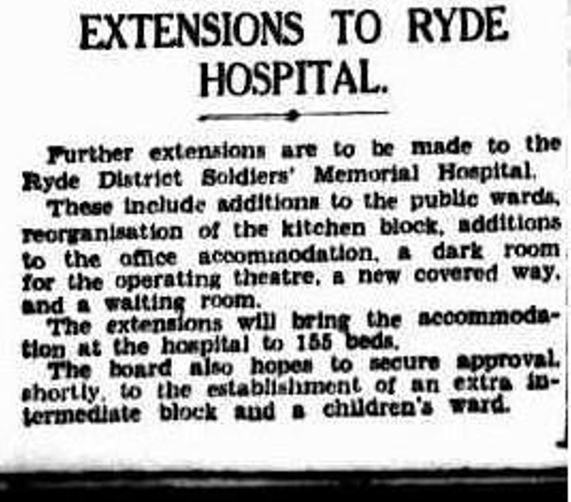 Newspaper clipping - The Sydney Morning Herald - Extensions to Ryde ...
