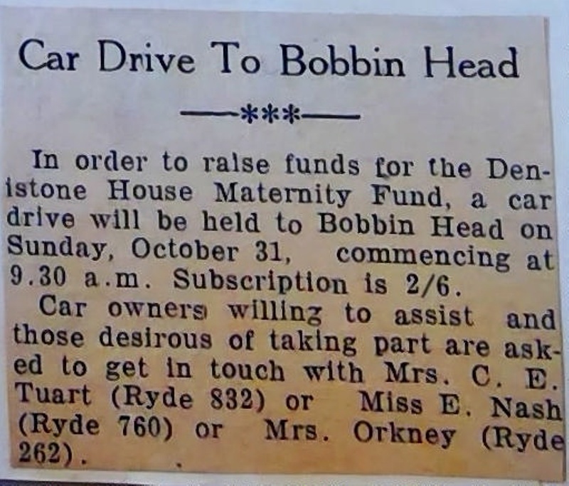 Newspaper Clipping - The Local News, Car Drive to Bobbin Head - 1937 ...