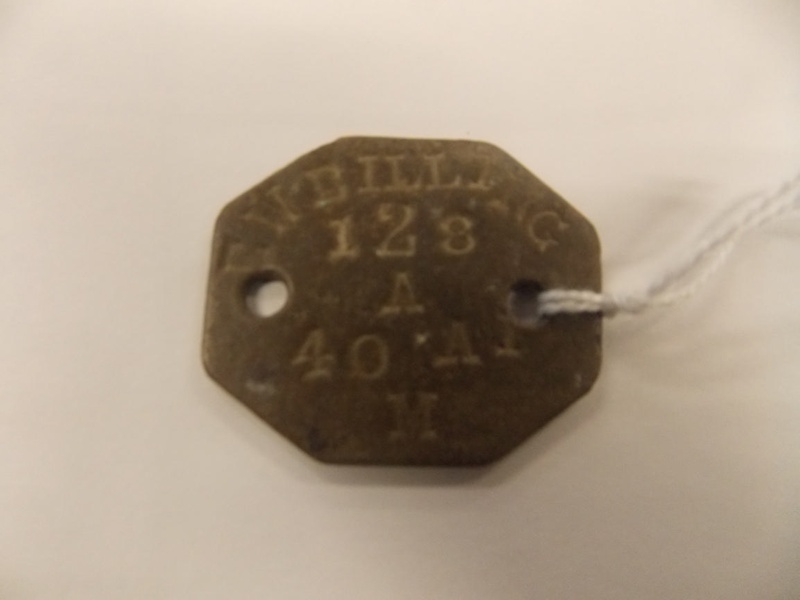 Australian First World War (WW1) issue identity tag or disc. Also known ...