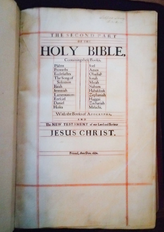 Field's Bible. English 1660 ; LCL 0037 | eHive