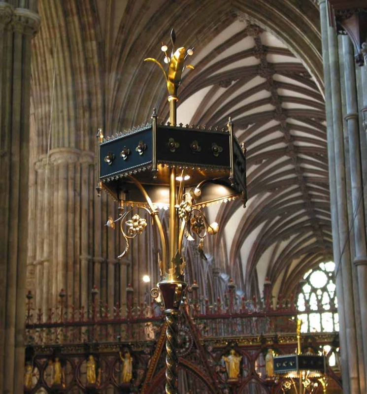 Choir stall lamps; Martin Stancliffe; Best & Lloyd, Birmingham; 2000 ...