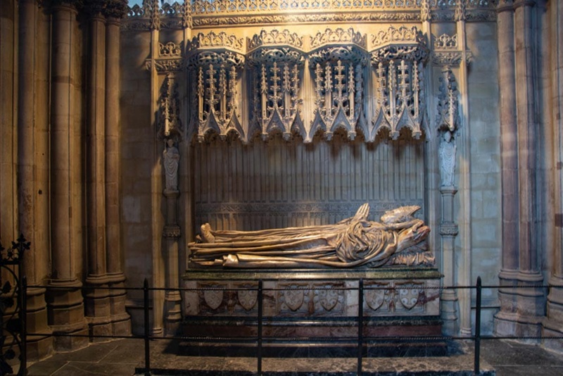 Tomb chest monument to Bishop John Lonsdale.; Designed by G Scott ...