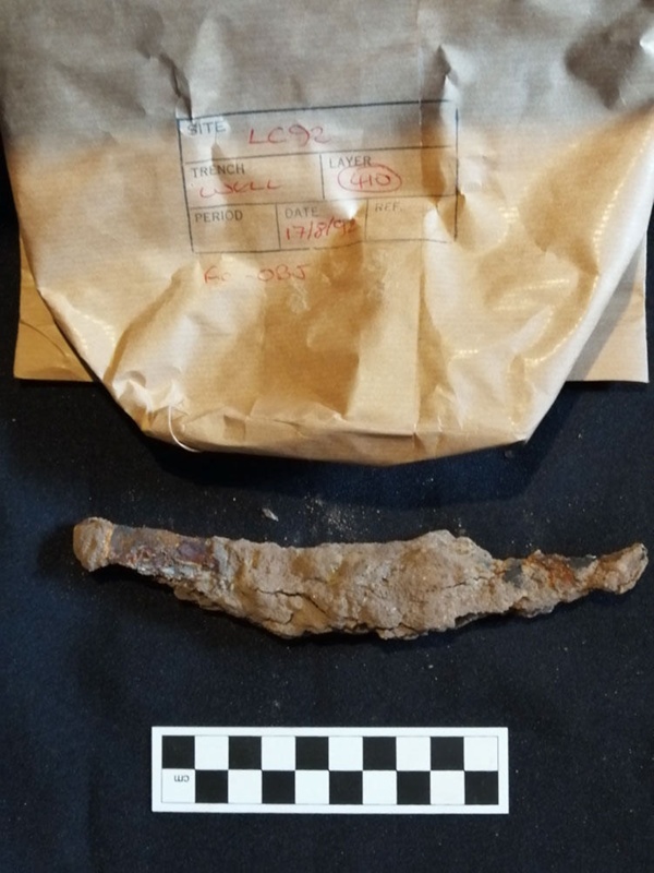 Small iron objects from South Quire Aisle excavations 1992; LC Arch ...