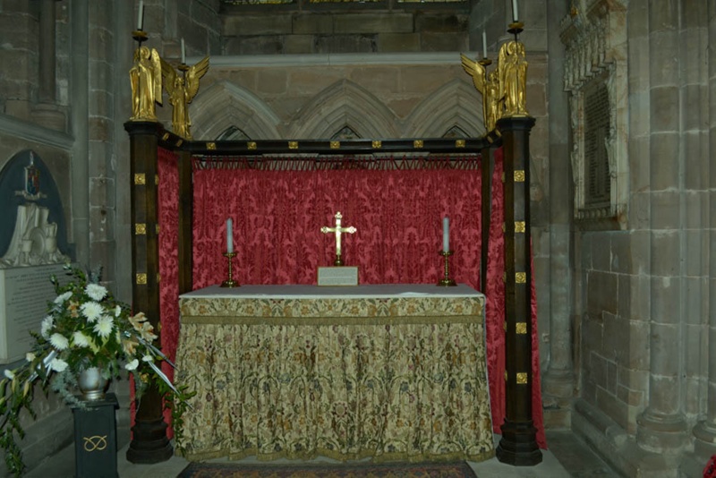 St. Michael's Chapel altar; Sir Charles Nicholson made by Bridgemans of ...