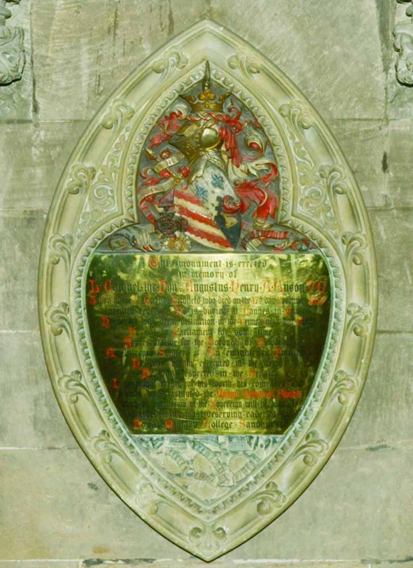 Augustus Anson brass; c1877; LCA 0499 | eHive