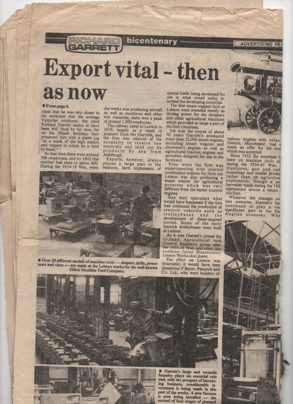 Press cutting Garrett; 1978; LESLS1149 | eHive