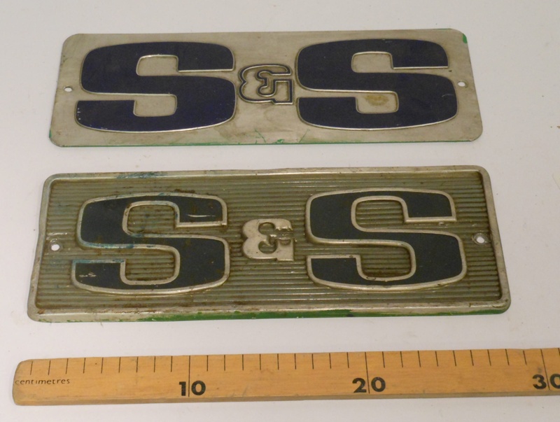 S&S name plates; S & S Corrugated Paper Machinery Co; LESLS1002 | eHive