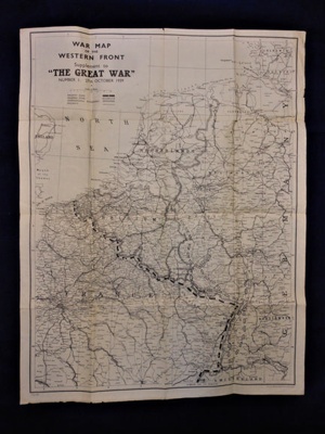 War Map of the Western Front; W & AK Johnston Ltd; 1939; LESLS621.33 ...