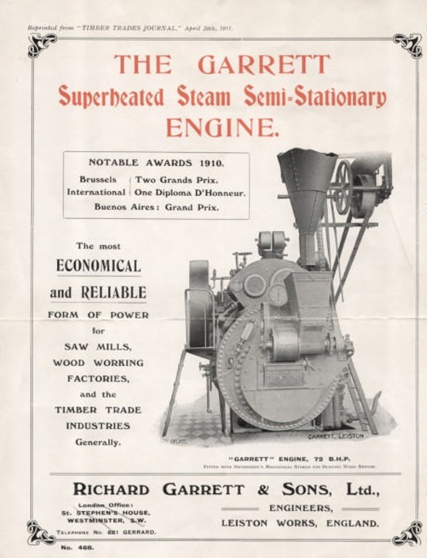 The Garrett Superheated Steam Semi-Stationary Engine; LESLS200.6 | eHive