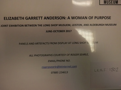 Elizabeth Garrett Anderson display catalogue; 2017; LESLS1802 | eHive