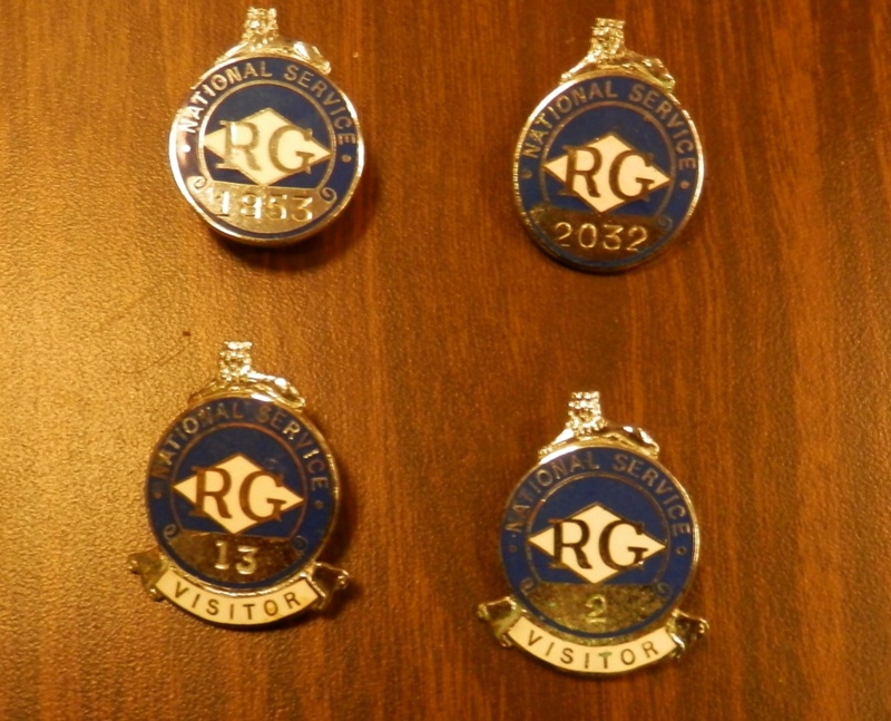 National Service badges; Thomas Fattonni Ltd; 1940's; LESLS1432.2 | eHive
