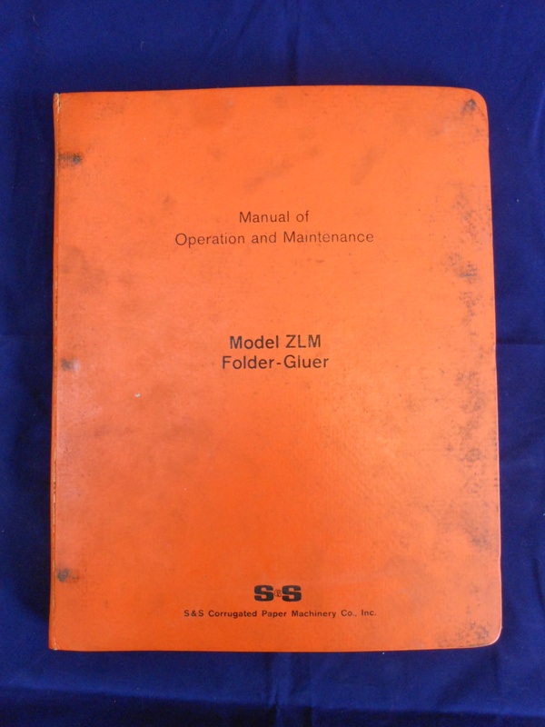 S&S Folder-Gluer documents; S+S; 1966; lesls1211.4 | eHive