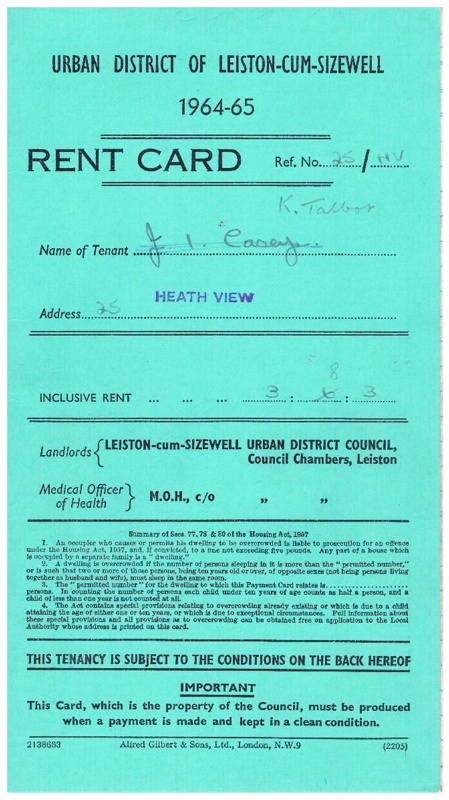 Property Rent Cards; AL Gilbert and Son; LESLS1499 | eHive