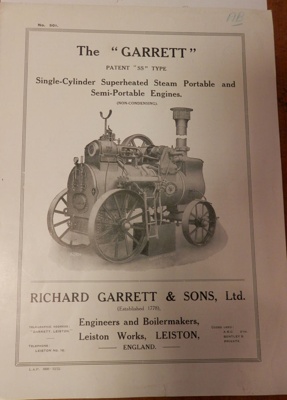 Garrett brochure No.501; Richard Garrett & Sons; LESLS1874 | eHive