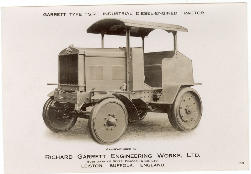 Photograph Garrett Diesel Tractor; Richard Garrett Engineering Works ...