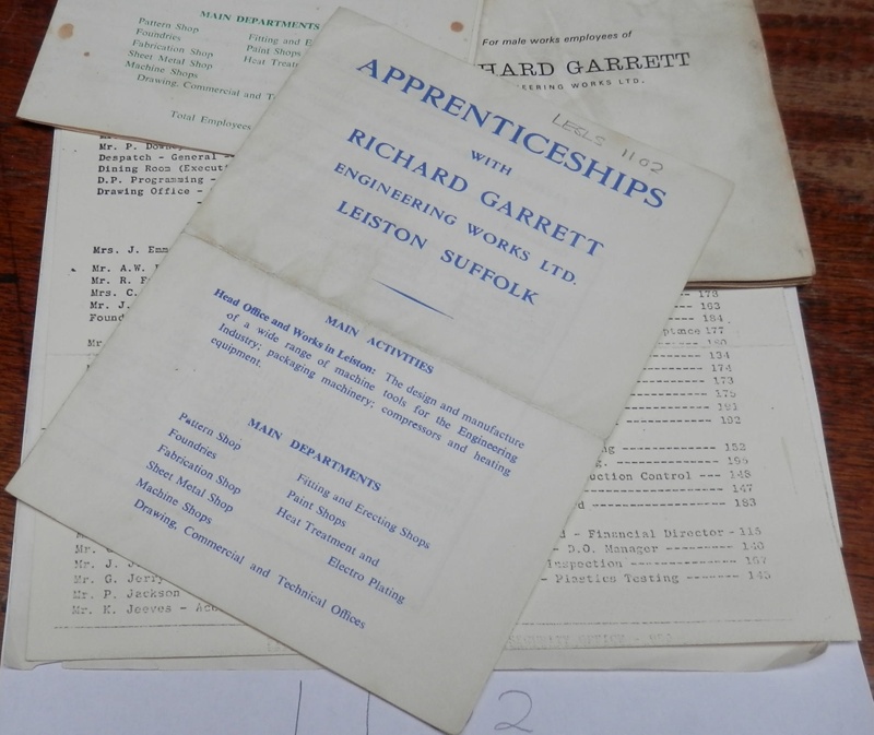 Garretts recruitment documents; LESLS1102 | eHive