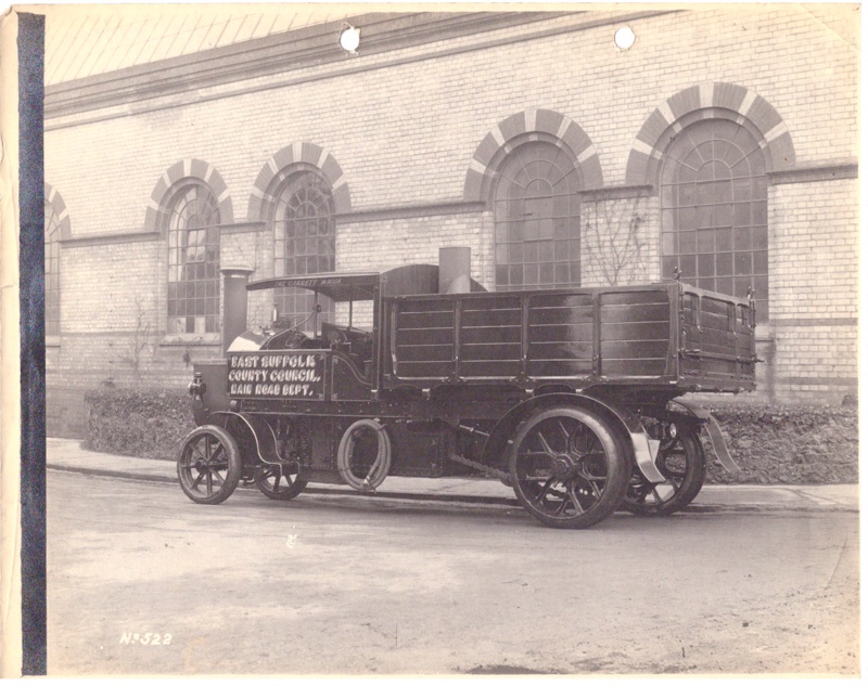 Photograph 5 Ton Garrett Overtype Steam Wagon; LESLS621.60b | eHive