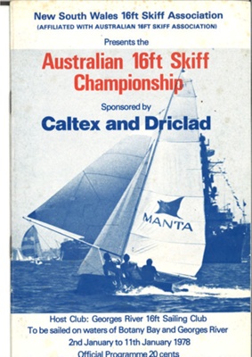 Australian 16ft Skiff Championship 1978 Programme; S668 | eHive