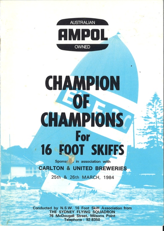 Champion of Champions for 16ft Skiffs 1984 programme ; S684 | eHive