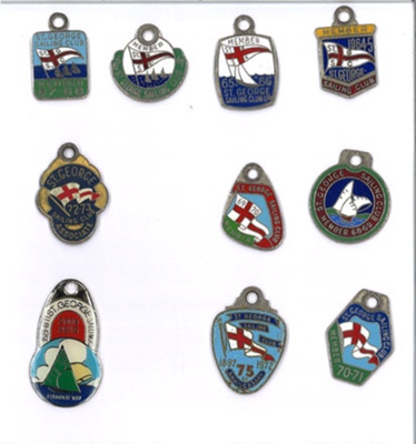 Assortment of St George Sailing Club Membership Badges 1964-2010; S206 ...