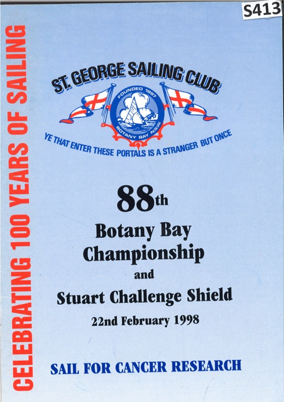 88th Botany Bay Championship and Stuart Challenge Shield Programme 1997 ...