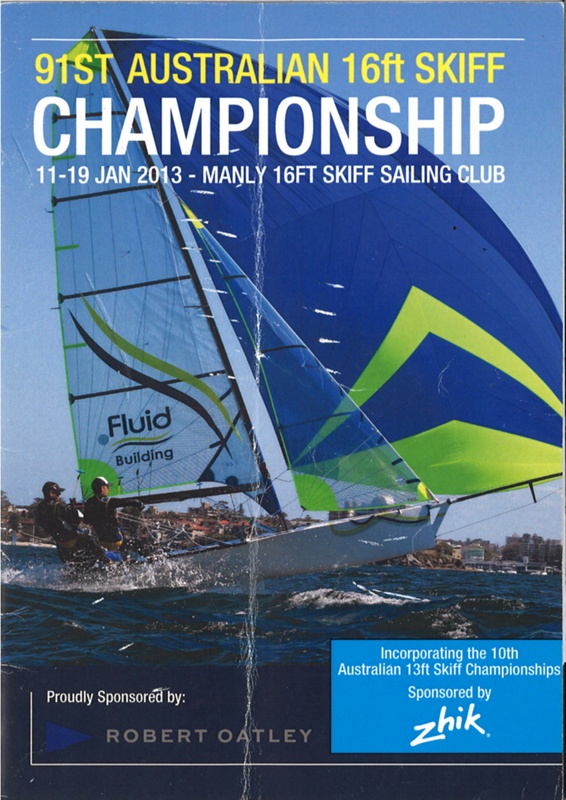 91st Australian 16ft Skiff Championship2012-13 Programme; S689 | eHive