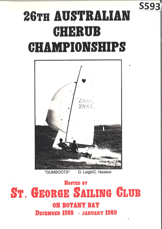 36th Australian Cherub Championships Programme hosted by St George ...