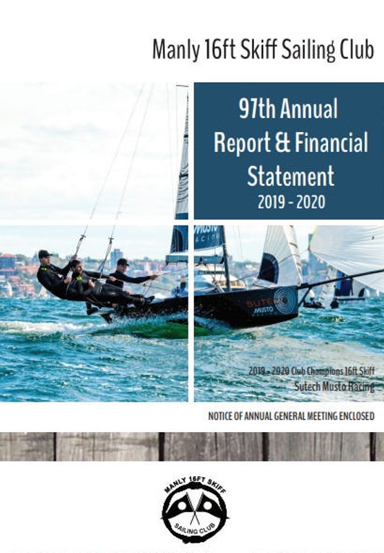 Manly 16ft Skiff Sailing Club 97th Annual Report and Financial Statement 2019-2... | eHive