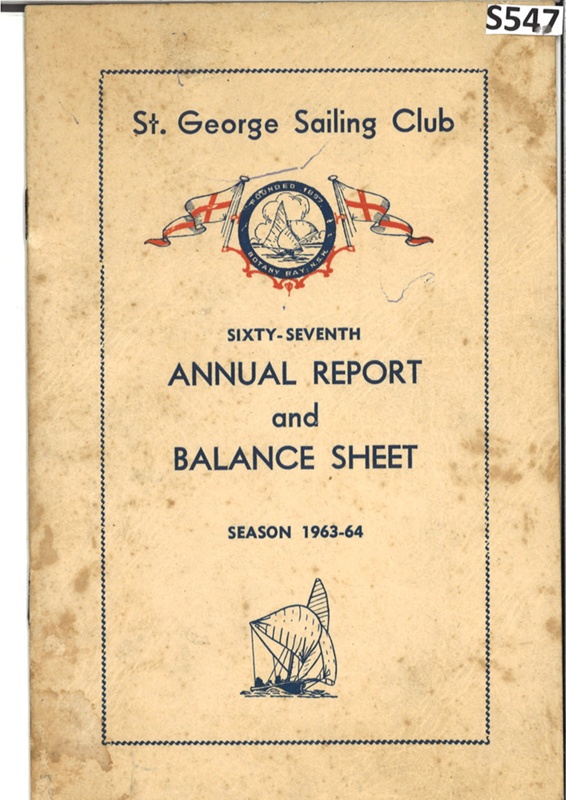 St George Sailing Club Sixty - seventh Annual Report and Balance Sheet ...