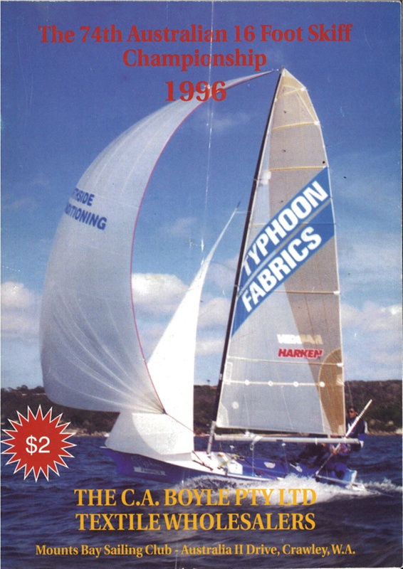 74th Australian 16ft Skiff Championship 1996 Programme Mounts Bay ...