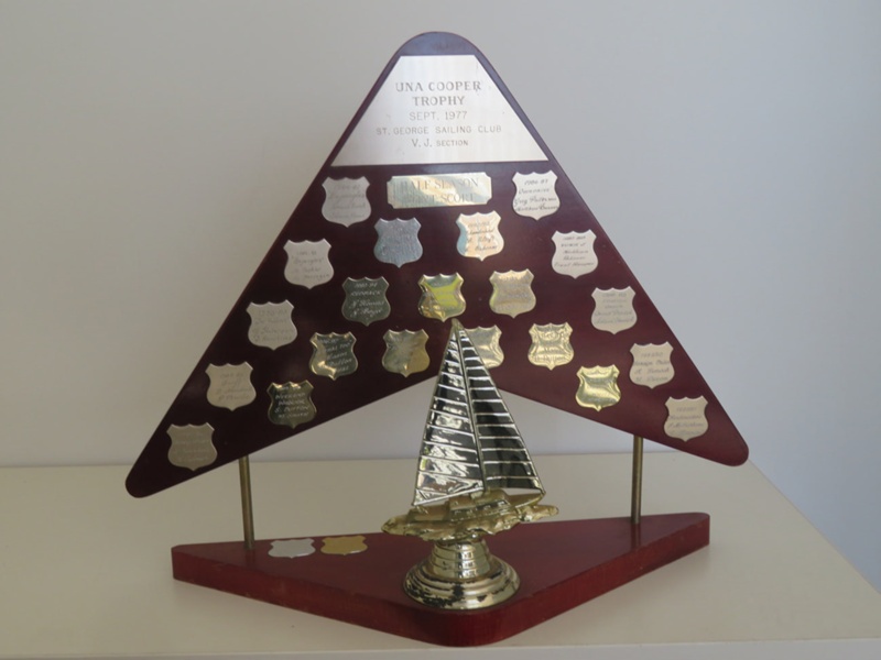 Una Cooper Trophy Sept. 1977 St George Sailing Club V.J. Section Half ...