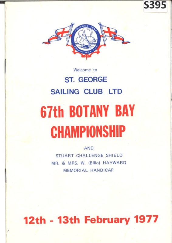 67th Botany Bay Championship and Stuart Challenge Shield and W. (Billo ...