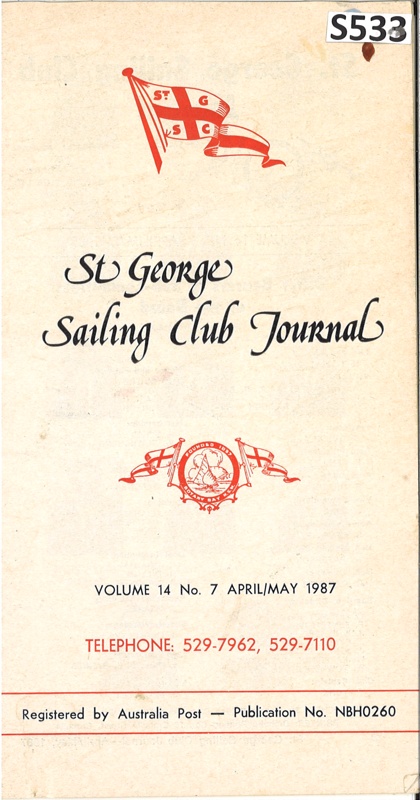 St George Sailing Club Journal April - May 1987; S533 | eHive