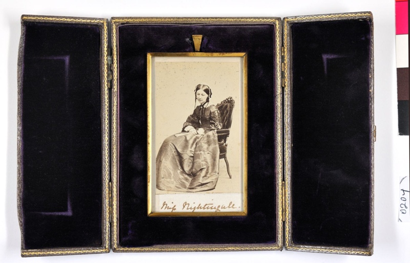 Photograph of Florence Nightingale in a case; Mr Kilburn; 1854; 0204 ...