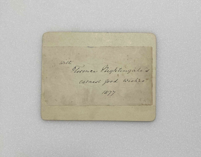 Florence Nightingale's signature; Florence Nightingale; 1877; 0554.01 ...