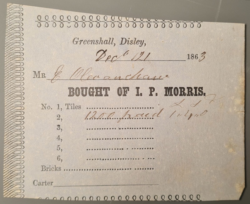 Bill from I P Morris; I P Morris; 21/12/1863; 1073.119 | eHive