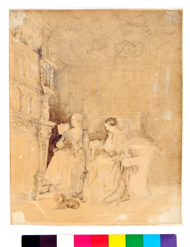 Drawing of Marianne Nicholson and Florence Nightingale by Parthenope ...