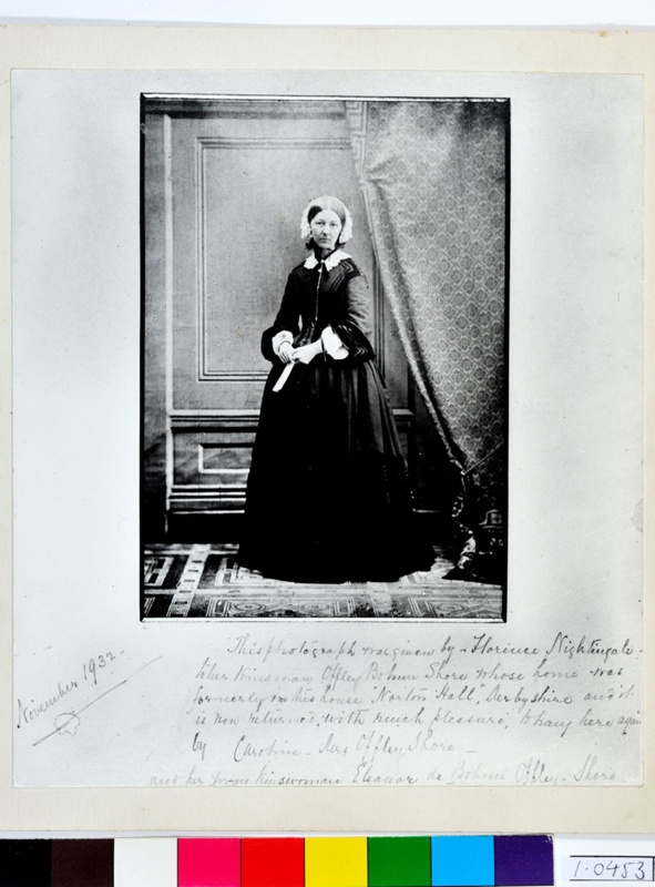 Black and white copy of a photograph of Florence Nightingale.; 0453 | eHive