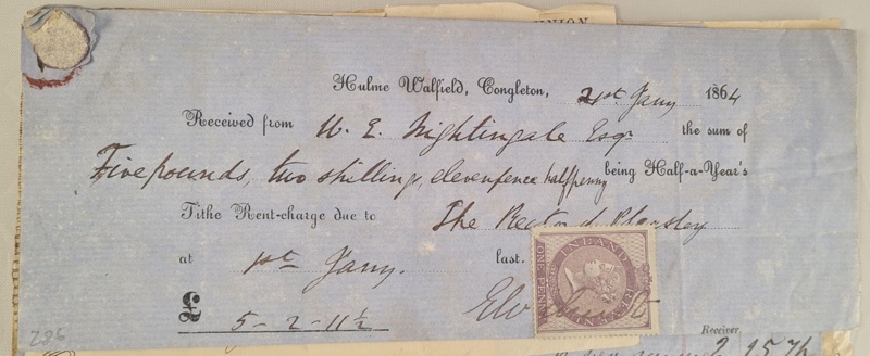 Various receipts and bills; 1860s; 1073.355 | eHive