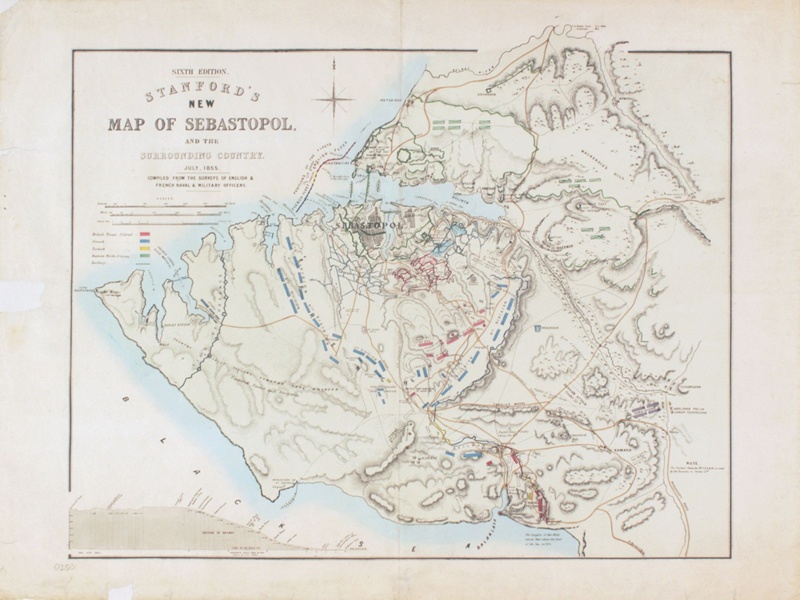 Stanford's New Map of Sebastopol and the Surrounding Area; Edward ...