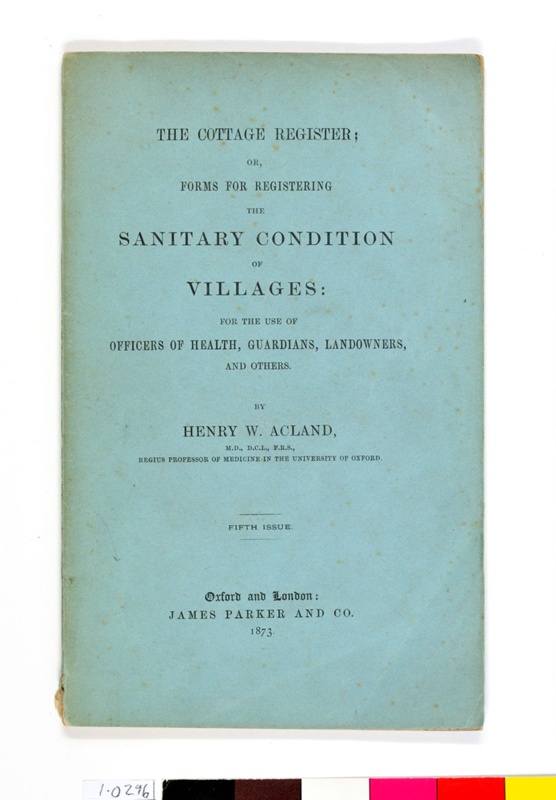 The Cottage Register; Henry W. Acland; 1873; 0296 | eHive
