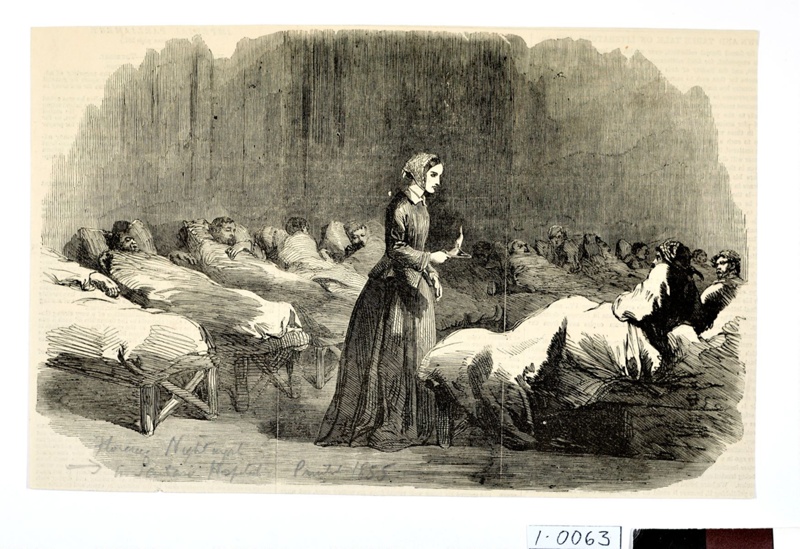 Florence Nightingale in Scutari Hospital; 1855; 0063 | eHive