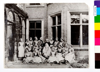 Florence Nightingale with Sir Harry Verney and Miss Crossland; 1886 ...