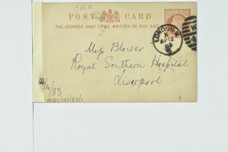 Letter from Florence Nightingale to Miss Blower, Royal Southern ...