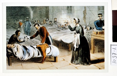 Florence Nightingale in the Military Hospital at Scutari; Florence ...