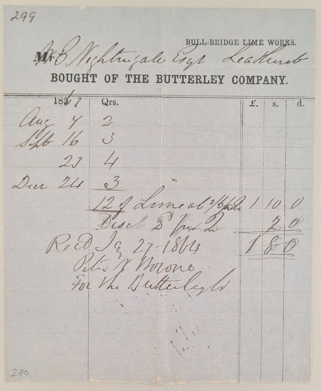 Bill from Butterley Company; Butterley Company; 1863; 1073.337 | eHive