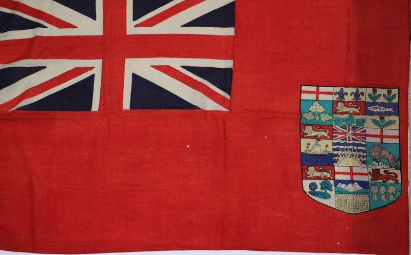 Flag, wool, Dominion Red Ensign; 1921- 1957; 978-8-1Q0675 | eHive