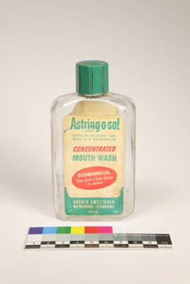 Bottle, Astring-o-sol ; 1944-1960; FM.2021.2.35 | eHive