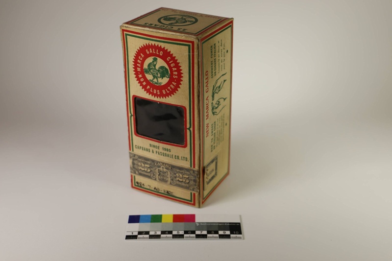 Cigar box, Marca Gallo; Capuano and Pasquale Co. Ltd.; 1935-c.1940; 984 ...